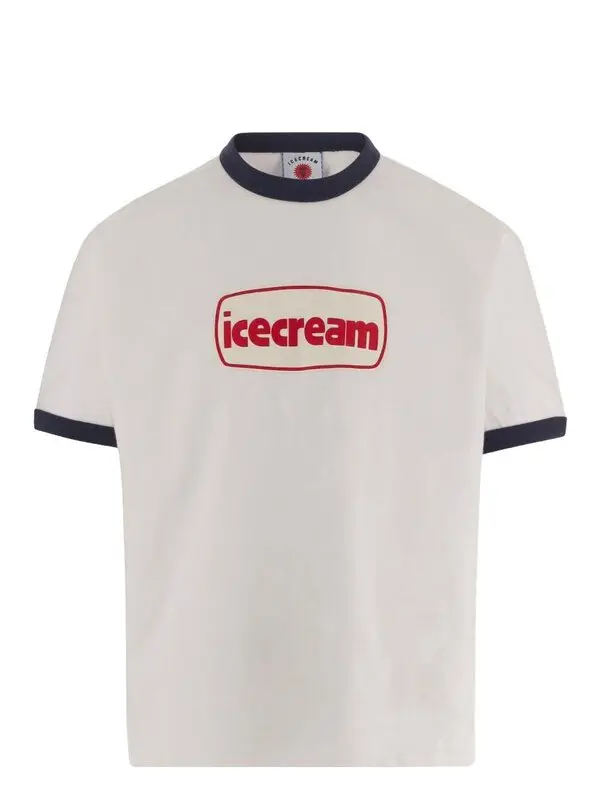 ICECREAM Logo Cotton T-shirt - White