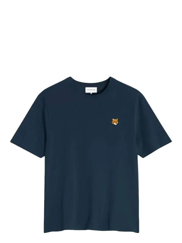 Maison Kitsuné Fox Head Cotton T-shirt - Blue