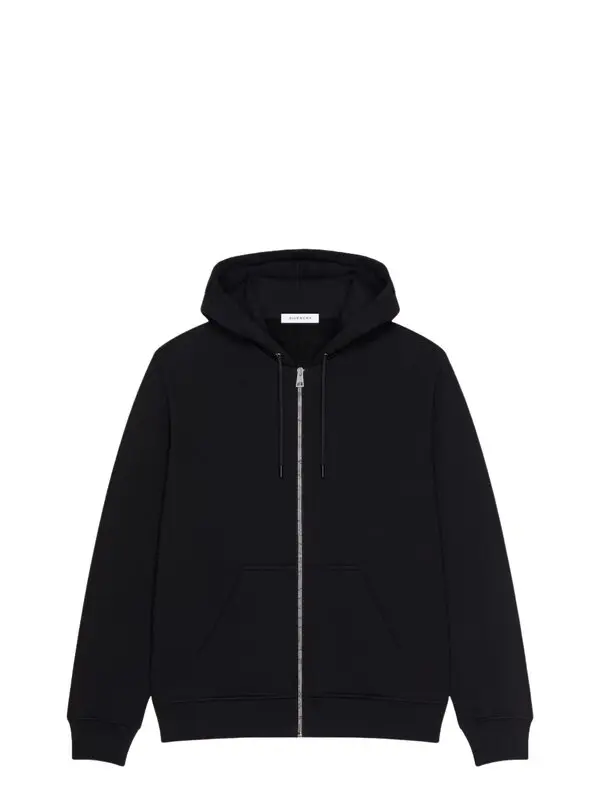 Givenchy Logo Cotton Hoodie - Black