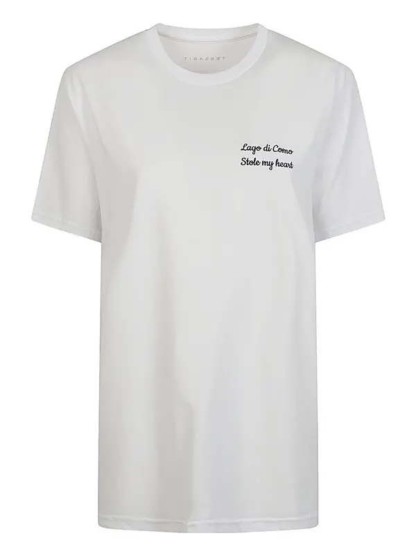 TESSABIT PRIVATE LABEL Lago Di Como Stole My Heart" T-shirt - White