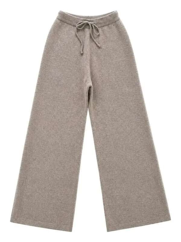 MAISON LOINTAINE Signature Taupe Heavyweight Pure Prestige Cashmere Pants - Brown