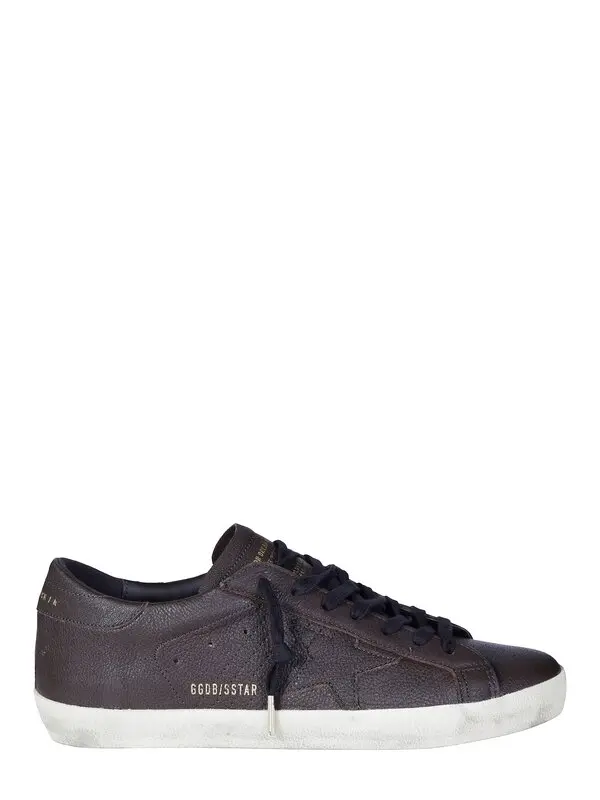 GOLDEN GOOSE Premium Leather Star Sneakers - Marrone