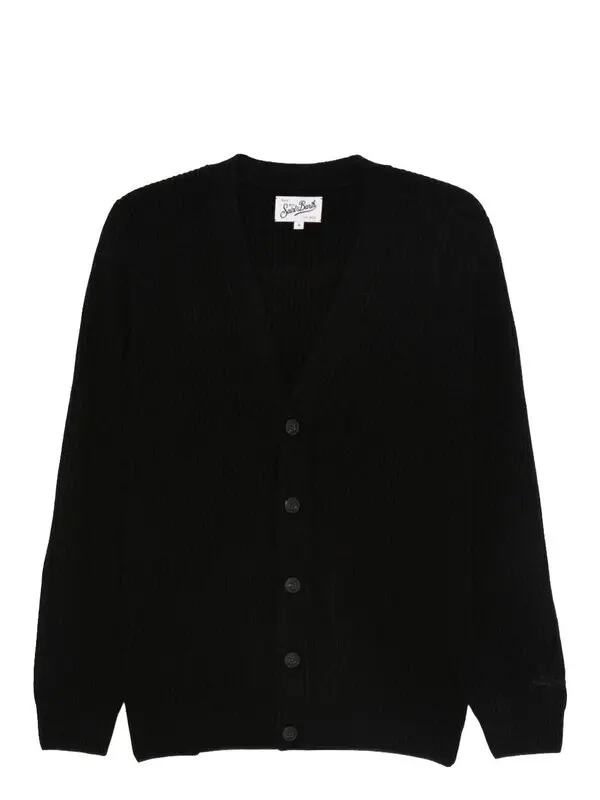 MC2 SAINT BARTH Premium Wool Cardigan - Black