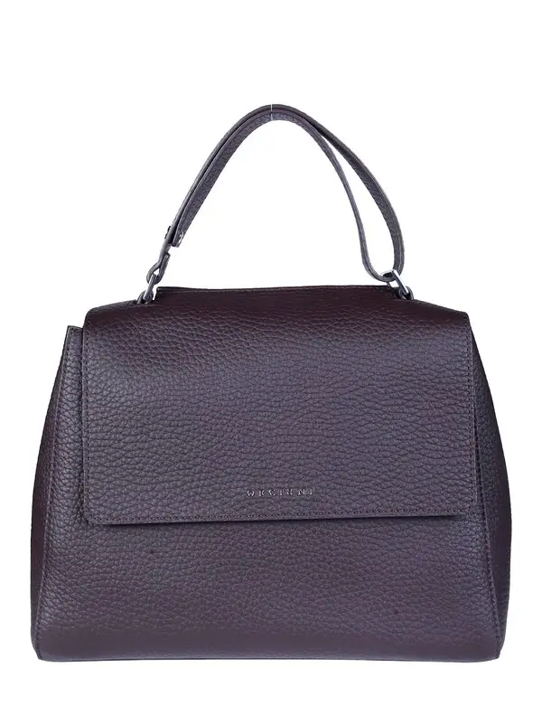 Orciani Soft Media Shoulder Bag - Bordeaux
