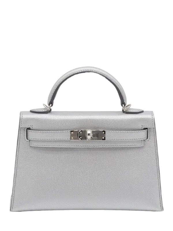 Hermès Kelly Mini Bag With Palladium Hardware - Silver