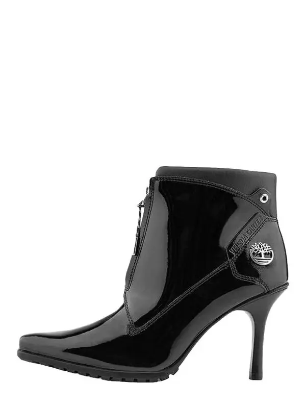 Timberland X Veneda Carter Patent Leather Zip Boots - Black
