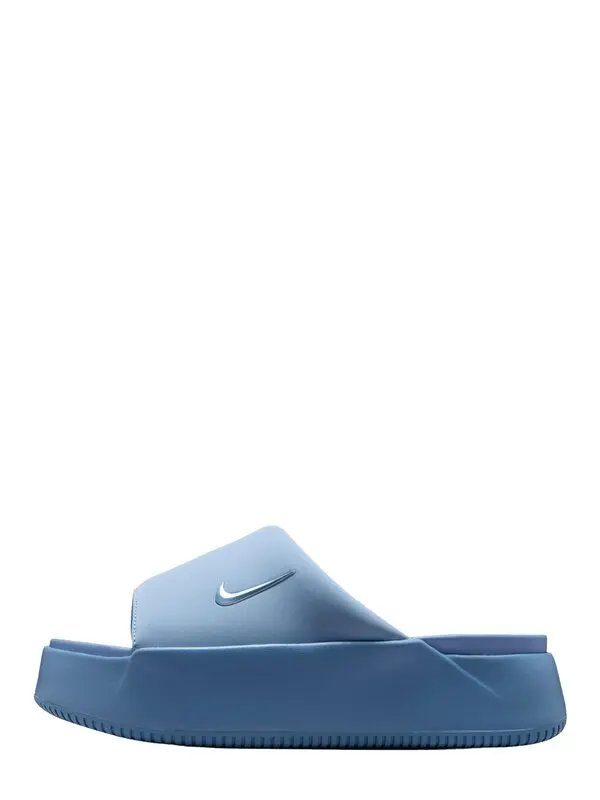 Nike Calm Elevation Platform Slides - Work Blue