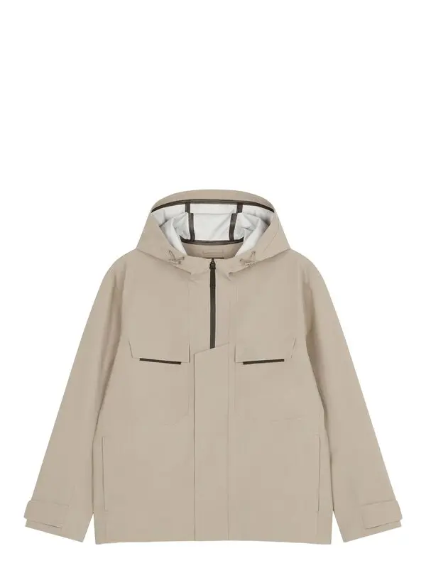 NEW BALANCE Windbreaker Jacket - Beige/black