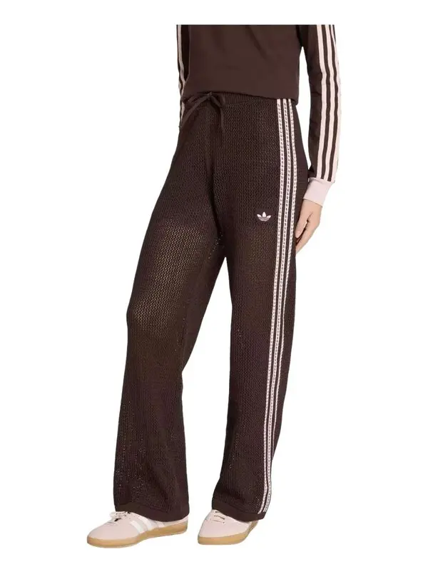 Adidas Originals Knitted Crochet Firebird Track Pants - Aurora Coffee