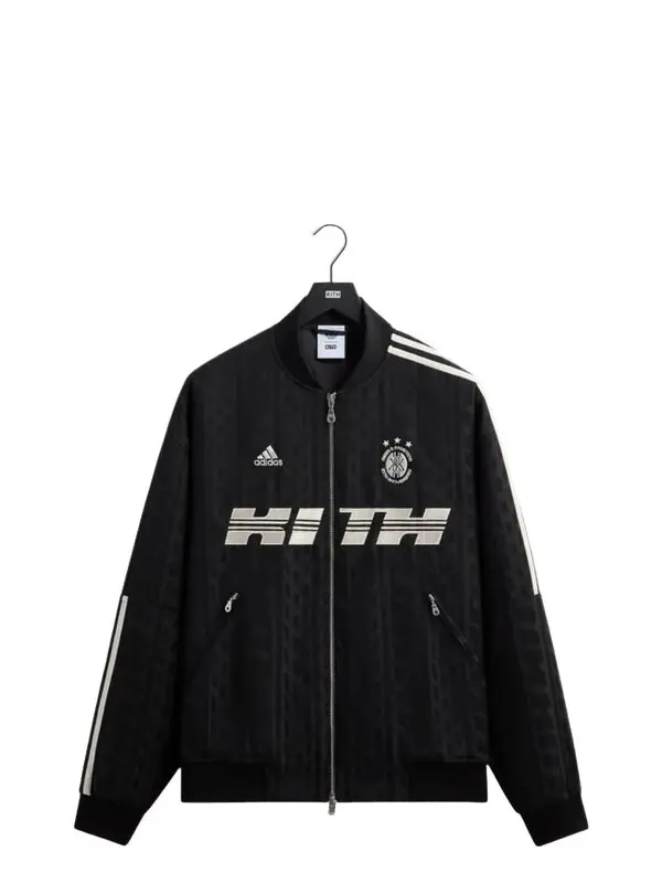 Kith X Adidas Football Bomber Jacket - Black