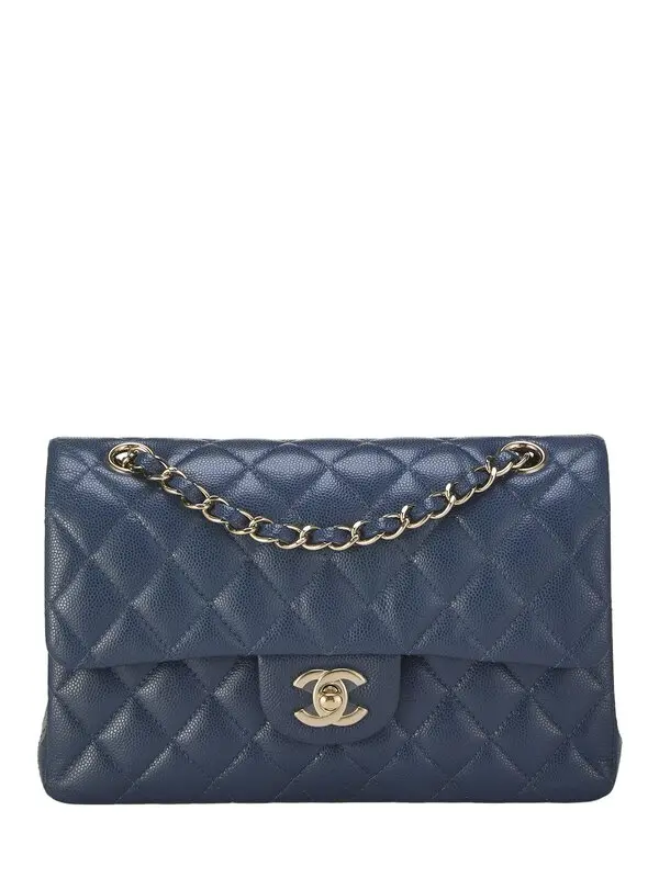 Chanel Classic Double Flap Small Shoulder Bag - Blue