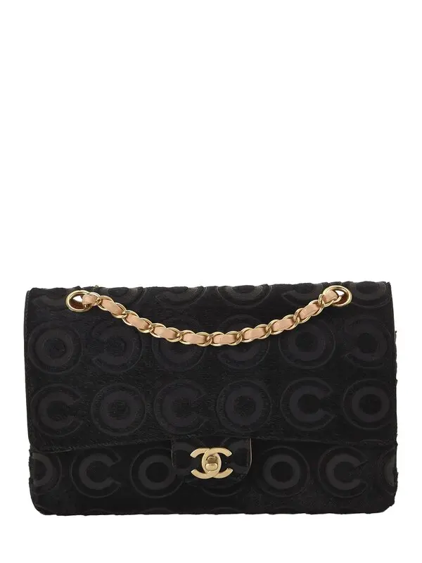 Chanel Ponyhair Classic Double Flap Bag - Black