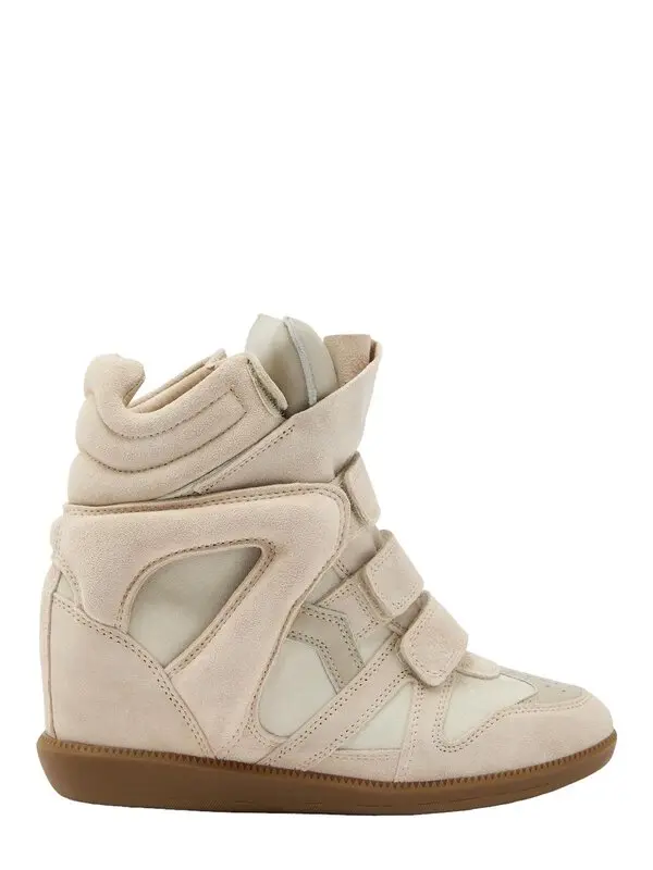 Isabel Marant Étoile Bekett Panelled Leather And Suede Sneakers - Cream