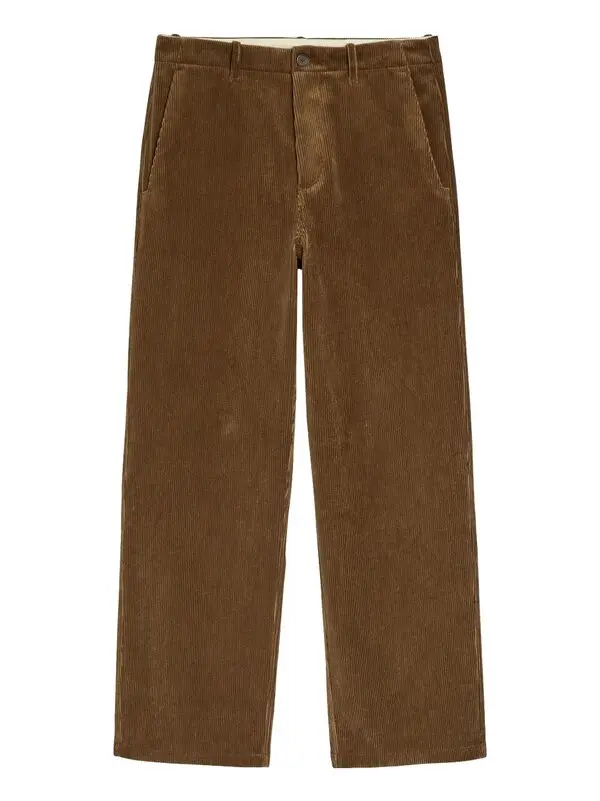 JIL SANDER Wide-leg Corduroy Trousers - Brown