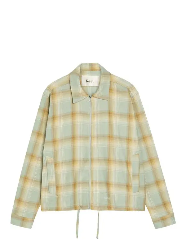 FORET Loft Checked Cotton Overshirt - Multicoloured 1