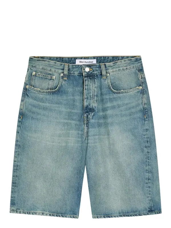 WON HUNDRED Kayce Denim Shorts - Mid Blu