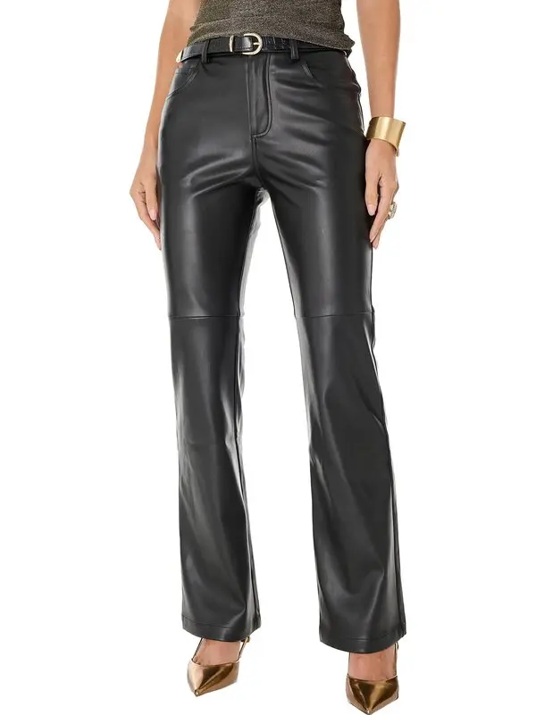 THE NOLI SHOP Jackie Leather Pant - Black