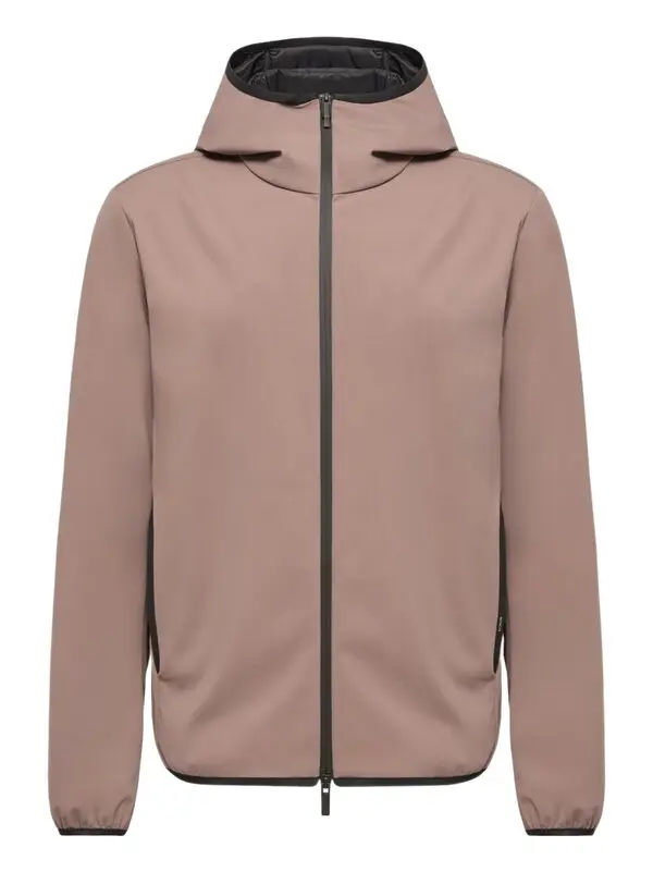 Moncler Ciampolin Hooded Down Jacket - Light Brown