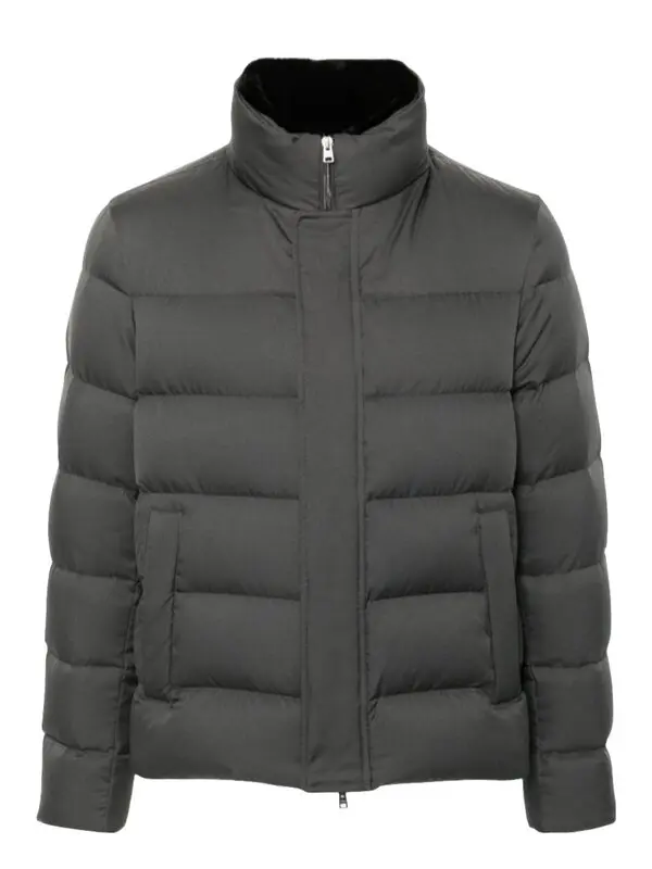 Herno High-neck Down Jacket - Grey