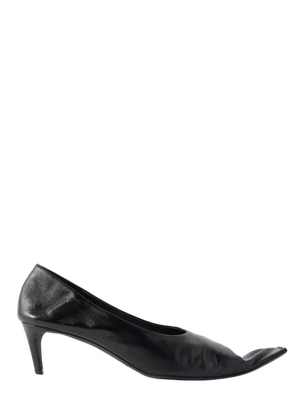 Khaite Marlene Leather Pumps - Black