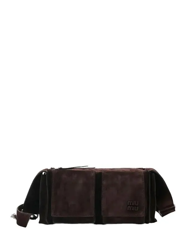 Miu Miu Utilitaire Suede Belt Bag - Brown