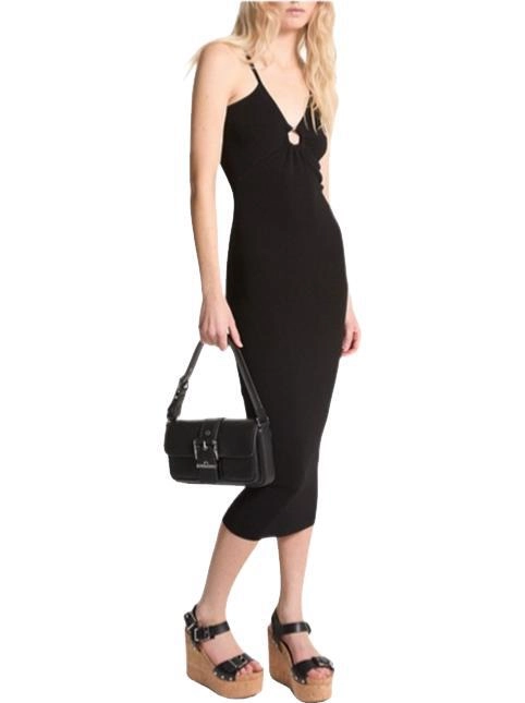 Michael Kors Sleeveless Cut-out Midi Dress - Black
