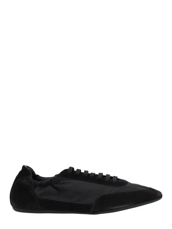 Prada Re-nylon And Suede Collapse Sneakers - Black