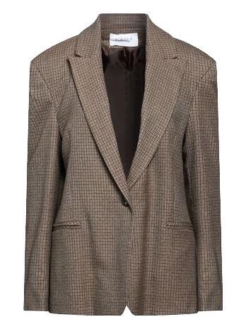 KAOS Single-breasted Flannel Blazer - Brown