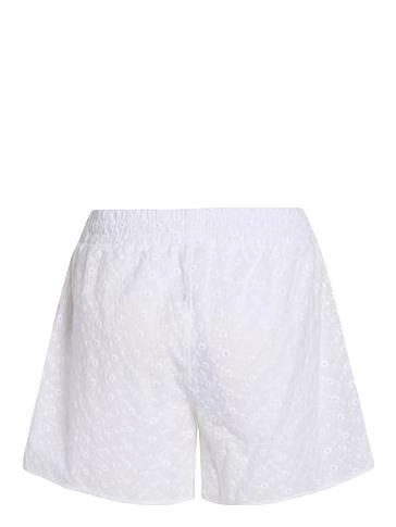 True Religion Broderie Anglaise High Waisted Shorts - White