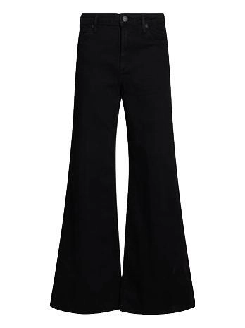 True Religion Wide-leg Jeans With Raw-cut Hem - Black