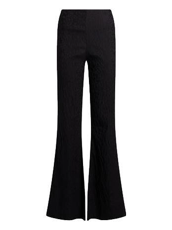Masnada Flared Jacquard Pants - Black