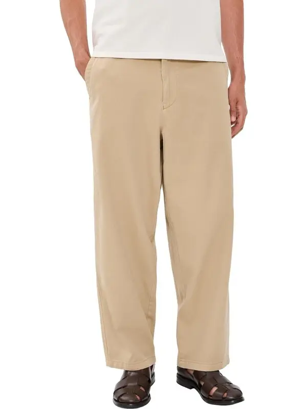 CORRIDOR Wide Twill Pants - Tan