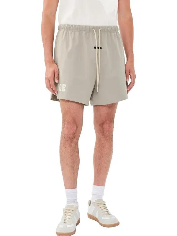 Fear Of God Graphic Print Technical Gym Shorts - Seal