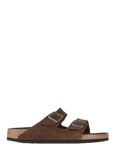 BIRKENSTOCK Suede Sandals With Buckle Fastening - Brown