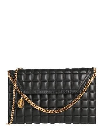 Stella McCartney Quilted Flap Bag With Chain Strap - Black
