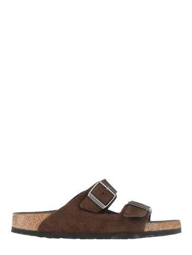 BIRKENSTOCK Chocolate Suede Leather Sandals - Brown