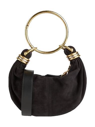 Chloé Leather Hobo Bag - Black