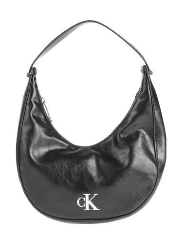 Calvin Klein Hobo Bag In Recycled Polyester And Polyurethane - Black