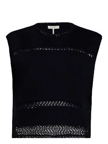 Rag & Bone Midnight Cotton Tank Top - Midnight Blue