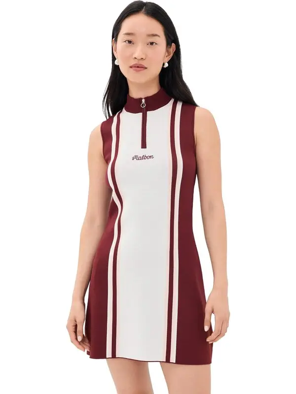 MALBON Fernanda Dress - Raspberry Truffle/whisper Wh
