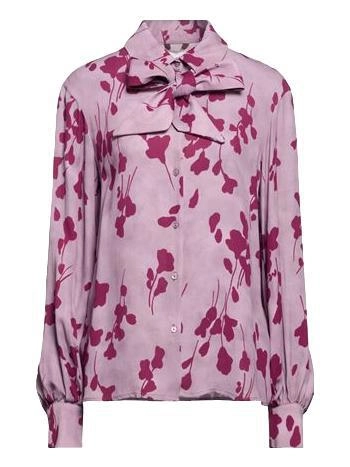MANILA GRACE Floral Print Viscose Shirt - Lilac