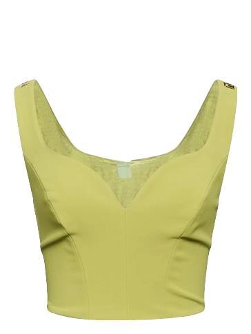 Elisabetta Franchi Lime Polyester Elastane Corset Top - Green