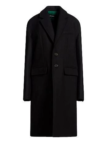 Dsquared2 Virgin Wool And Polyamide Coat - Black