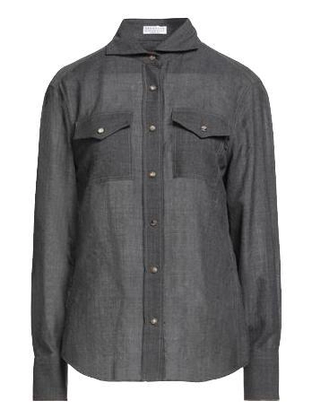 Brunello Cucinelli Virgin Wool Shirt - Charcoal