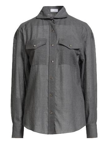 Brunello Cucinelli Virgin Wool Shirt - Grey