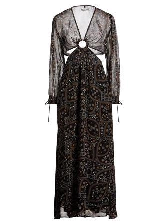 Antik Batik Viscose Maxi Dress - Black