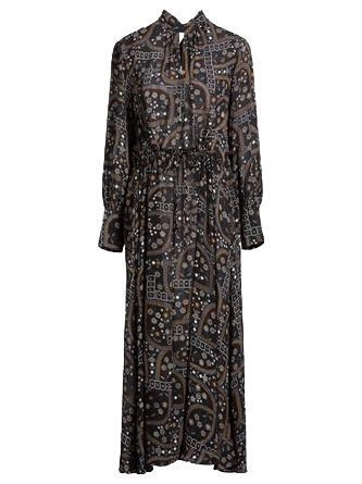 Antik Batik Viscose Maxi Dress - Black
