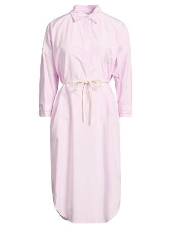 Peserico Midi Shirt Dress In Cotton And Polyester - Purple
