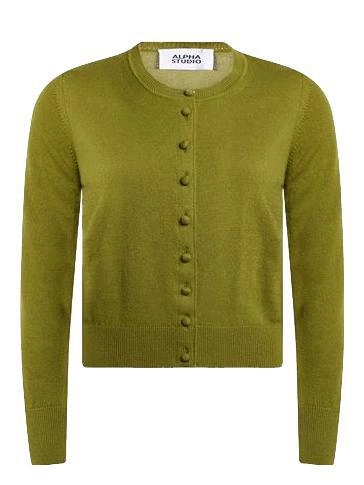 Alpha Studio Wool Cardigan - Green