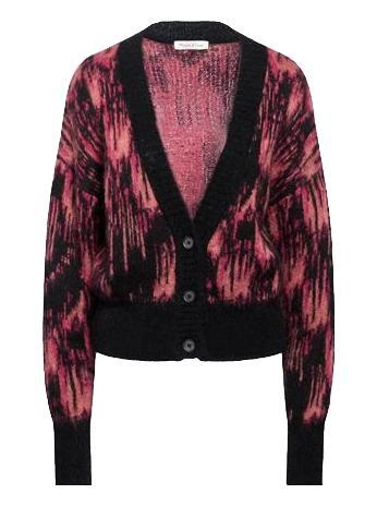 MANILA GRACE Acrylic & Mohair Blend Cardigan - Pink